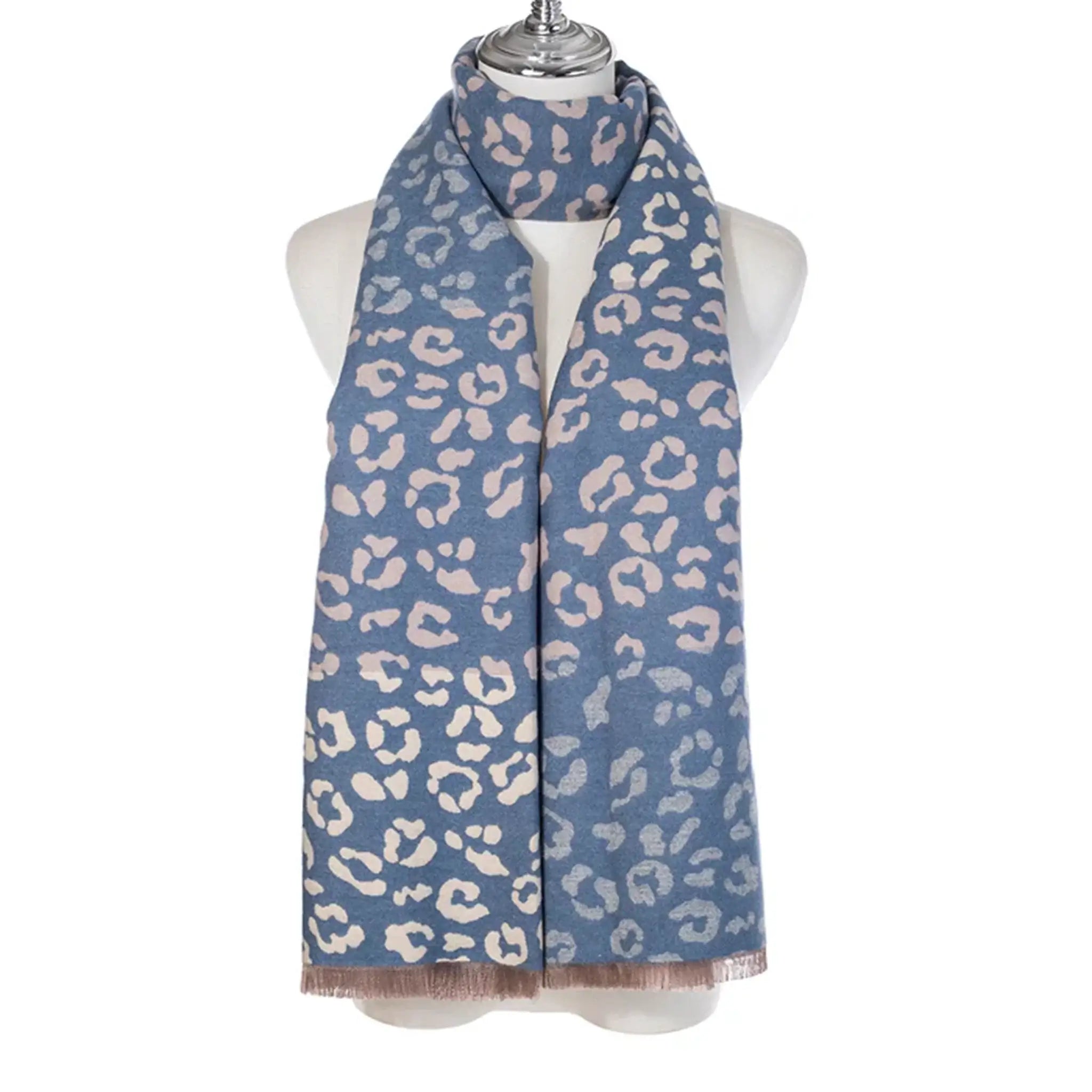 Park Lane Animal Print Blue Scarf | Juniper Aberdeen