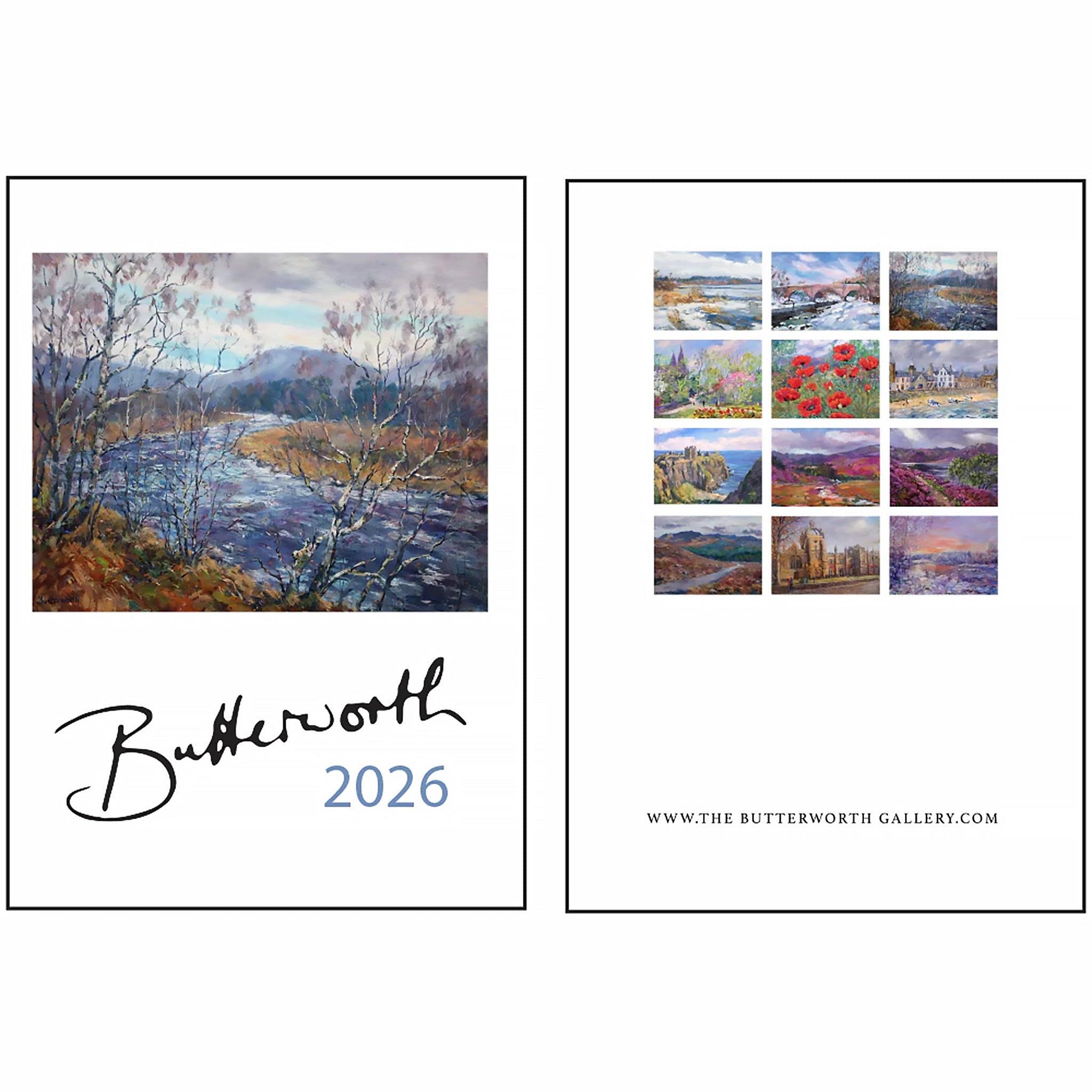 The Butterworth Gallery Calendar 2026 Howard Butterworth | Juniper Aberdeen