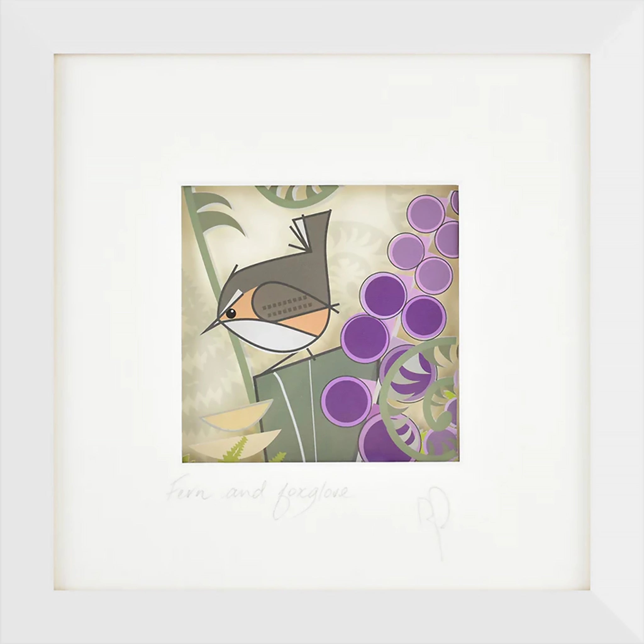 Black Hen Designs Acrylic Wall Art Fern & Foxglove | Juniper Aberdeen