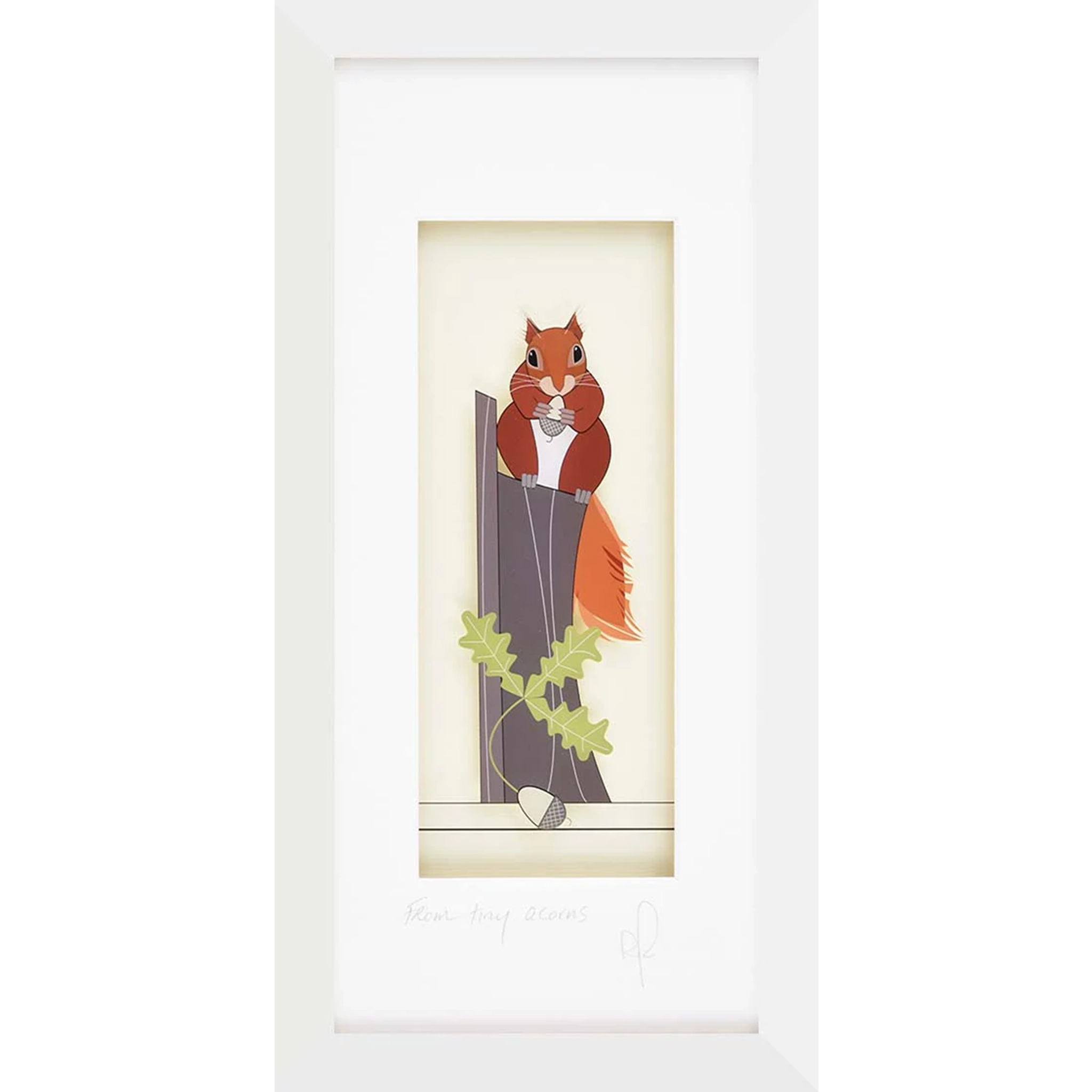 Black Hen Designs Acrylic Wall Art Red Squirrel - From Tiny Acorns ...