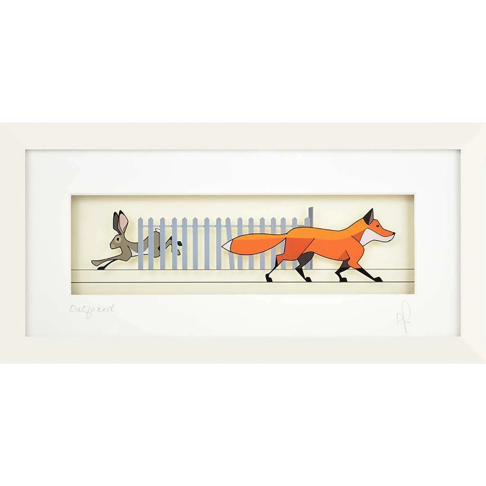 Black Hen Designs Acrylic Wall Art Outfoxed | Juniper Aberdeen